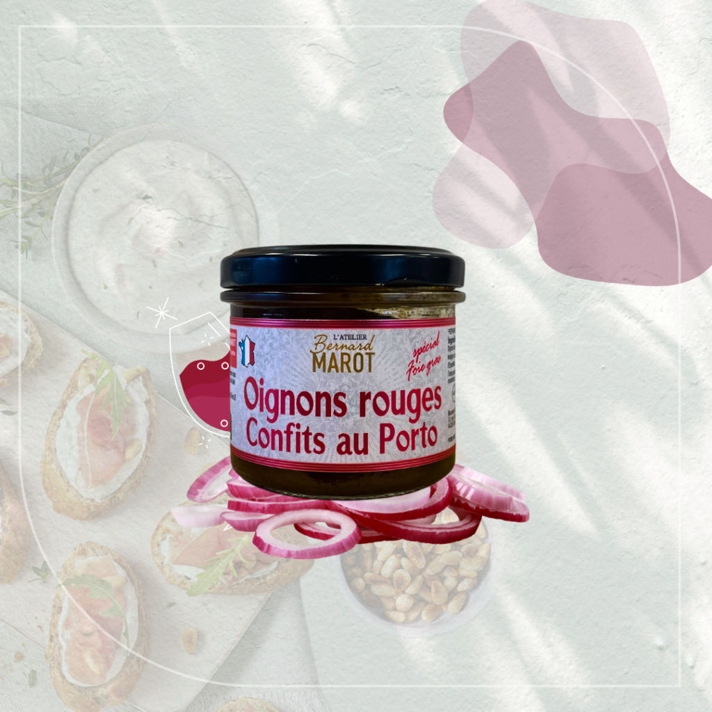 Confit d’oignons rouges au Porto 1801 - Saucisson Lyonnais
